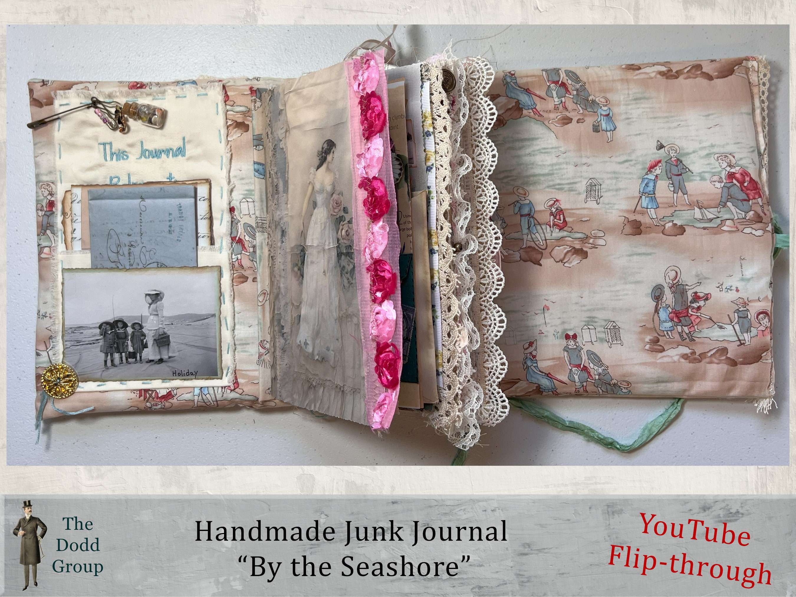 Handmade Junk Journal 2 Signatures by the Seashore French Theme ...