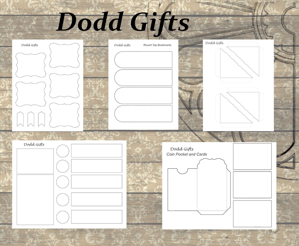 Print Over Design on Paper to Create Cutout Shapes Template - Etsy