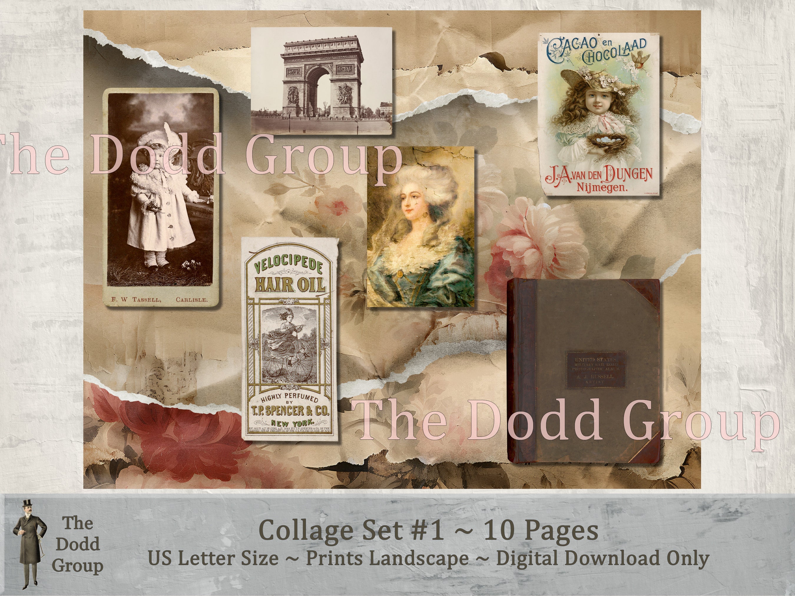 10 Printable Collage Pages for Journaling Art Vintage Printable ...