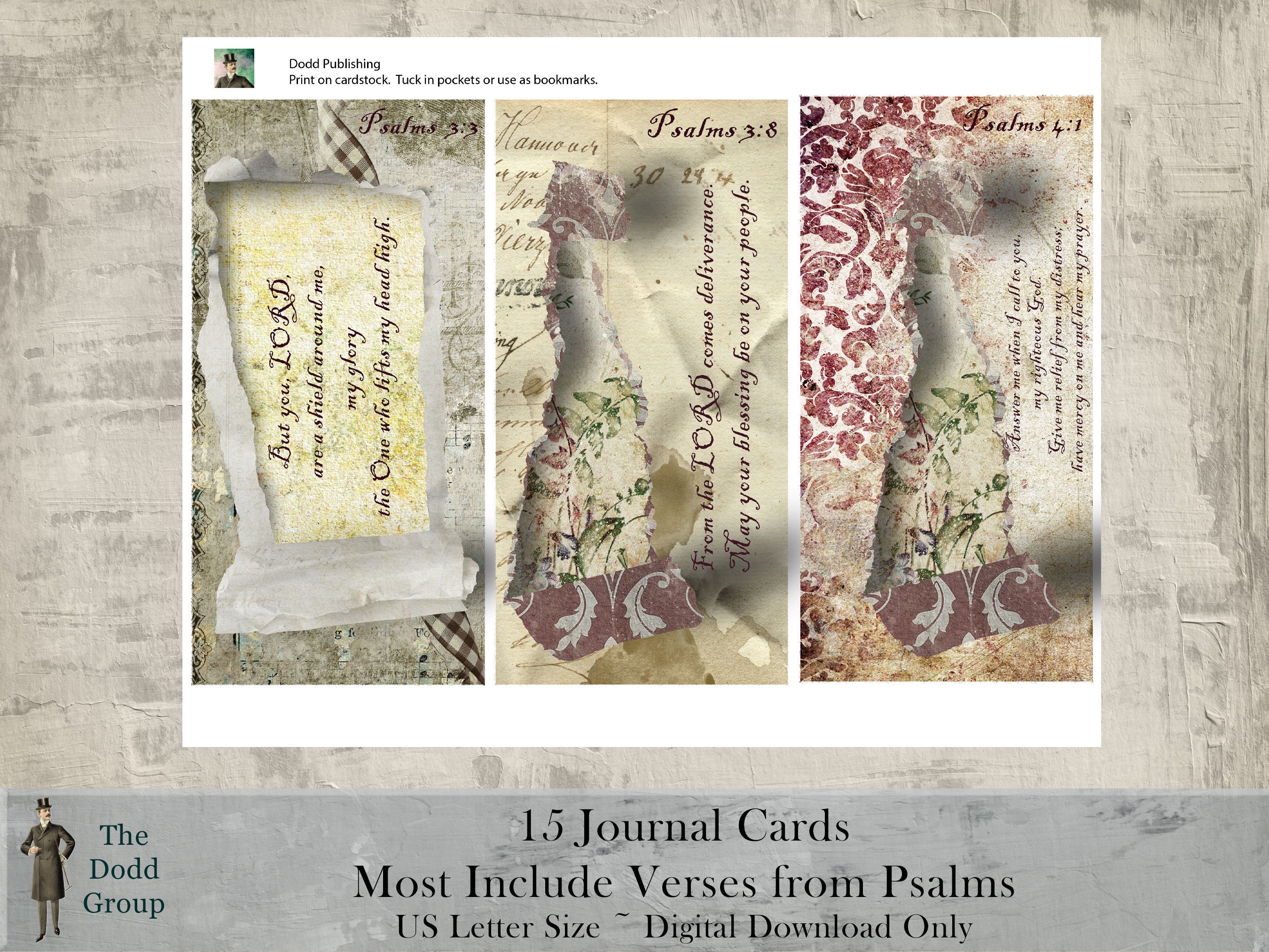 Junk Journal Ephemera Cards Christian Craft Vintage Printable Ephemera ...