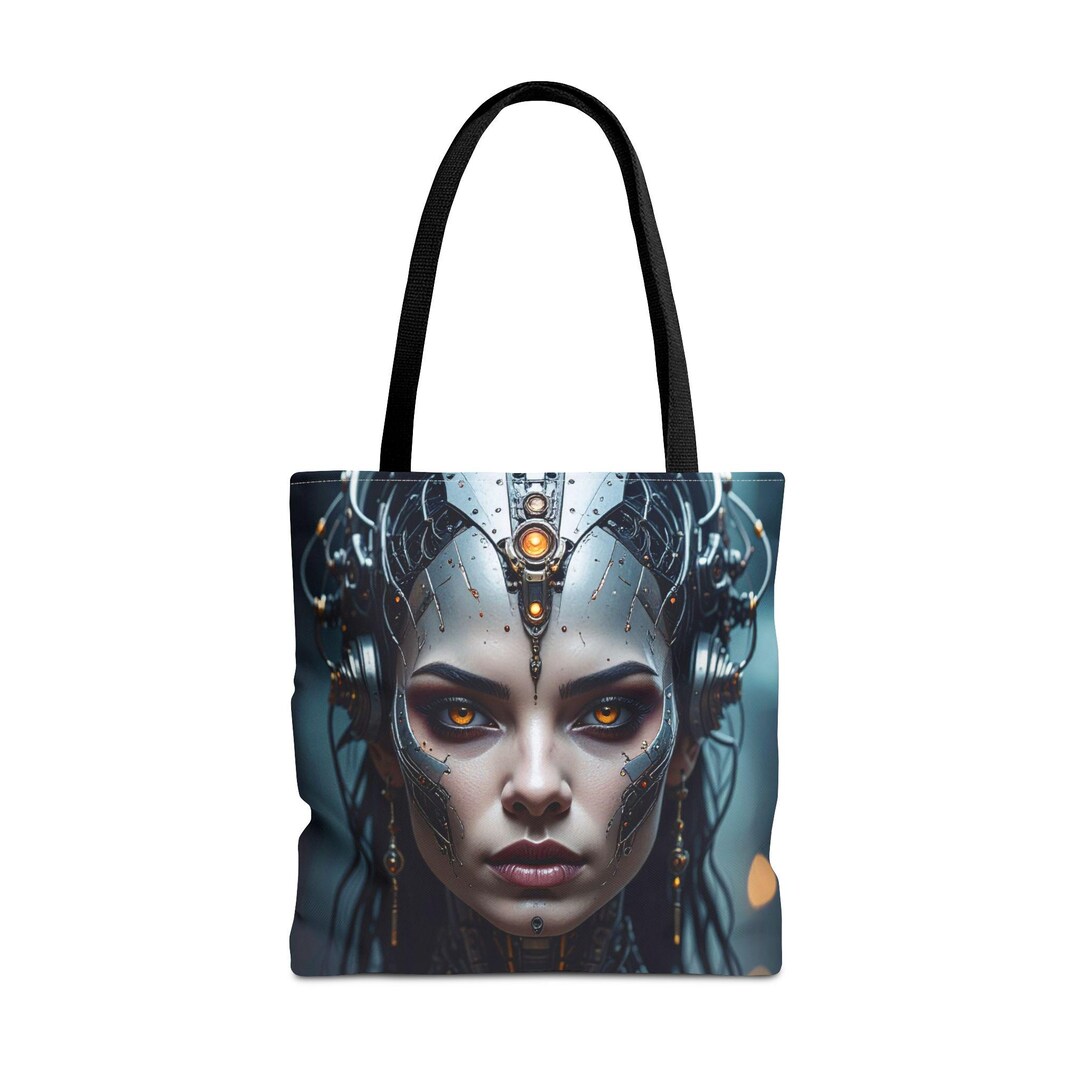 Futuristic Cyberpunk Art Tote Bag: Sci-fi Style Accessory - Etsy