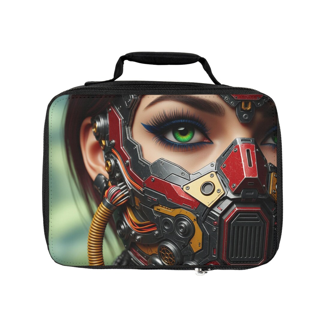 Futuristic Lunch Bag, Cyberpunk Insulated Cooler, Tech-inspired Tote ...