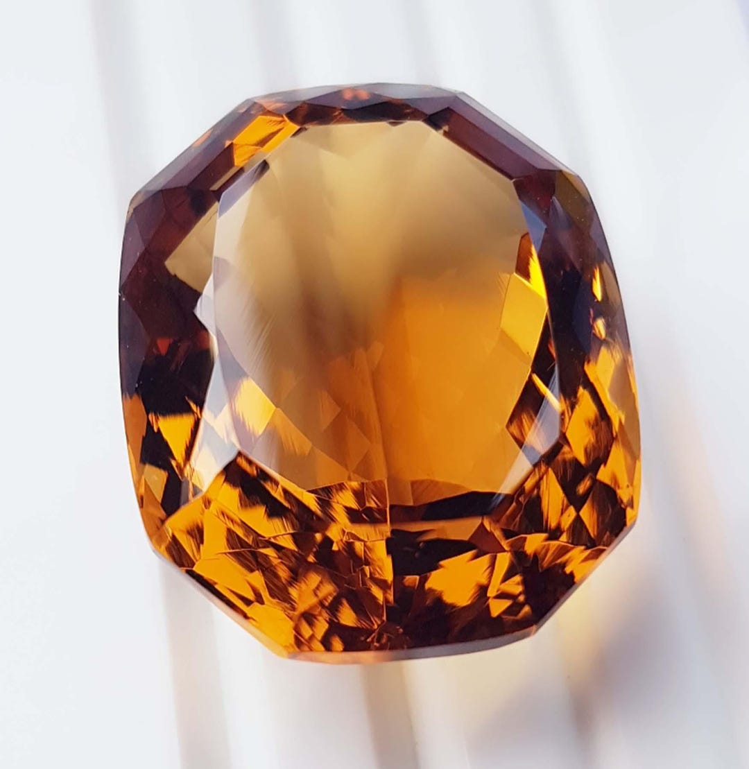 Fancy Cushion Cut Light Gold Topaz, 90ct Loose Gemstone - Etsy