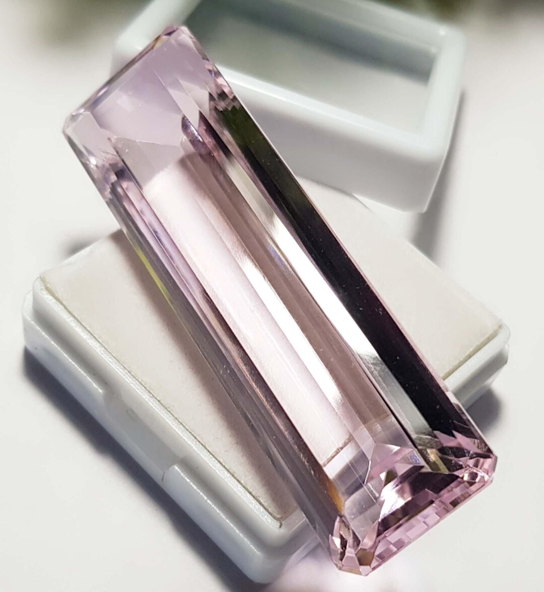 AAA Rose Quartz Pencil Cut Gemstone: 147ct Faceted Jewelry Making - Etsy