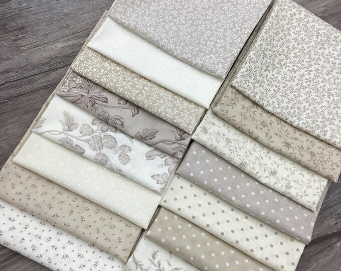 3 Sisters Favorite Vintage Linens 1/2 Yard Cuts Bundle. Contains (16) 1 ...