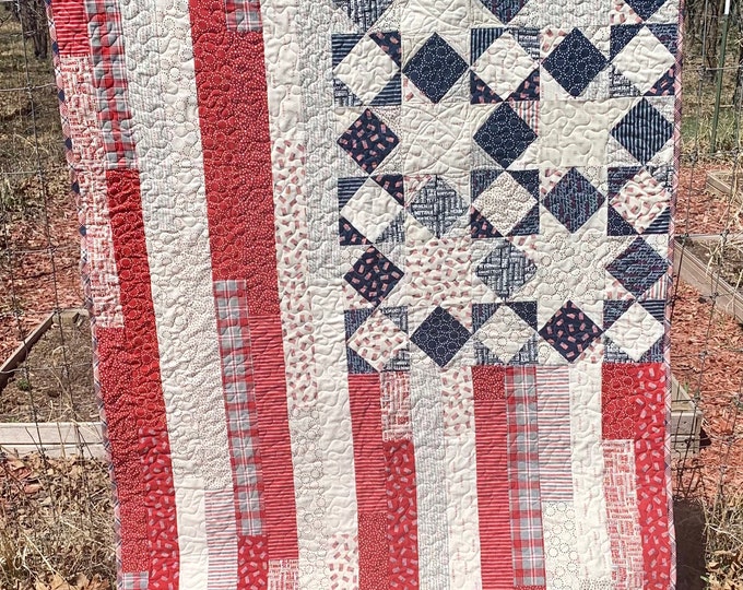 Stateside Liberty Flag Quilt Kit. Fabrics by Sweetwater for Moda ...