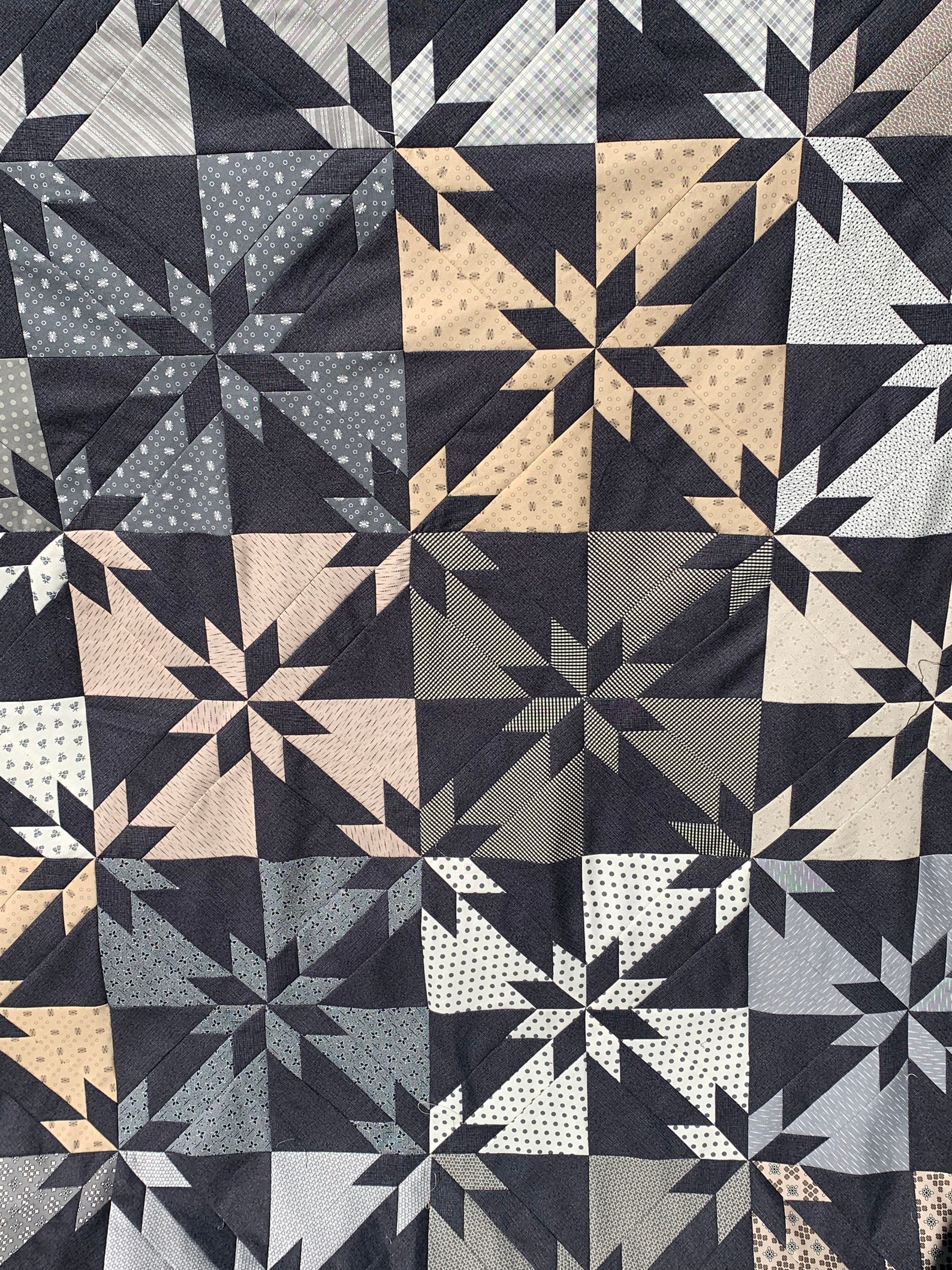 Precut Hunter Star Quilt Kit. Fabrics Are From Temecula Quilt Company ...