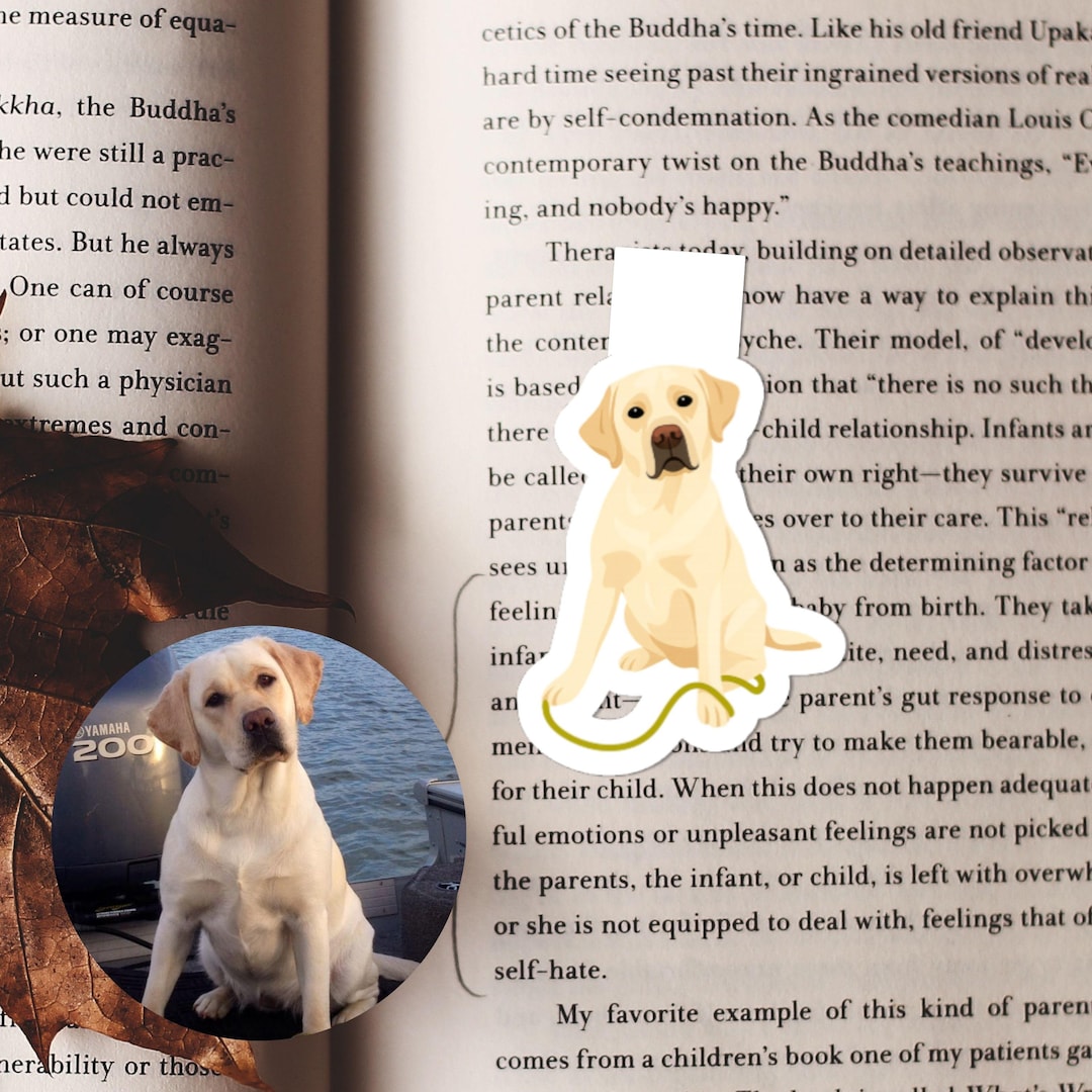 Custom Pet Photo Bookmark, Personalized Dog Bookmark, Pet Loss Gift for ...