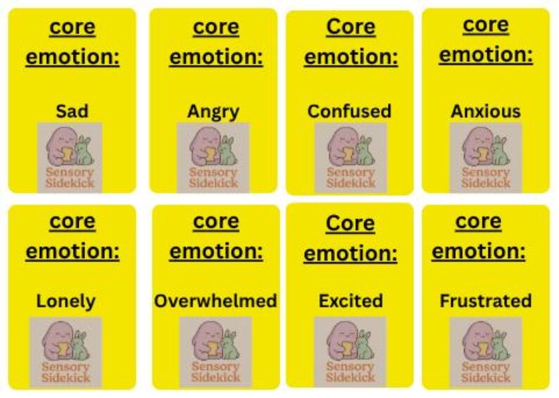 Sensory Sidekick: Emotion Check in Cards - Etsy