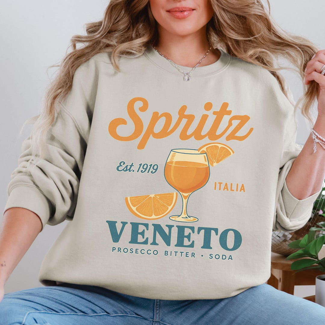 Spritz Veneto Sweatshirt, Aperol Spritz Shirt, Italian Summer Retro ...