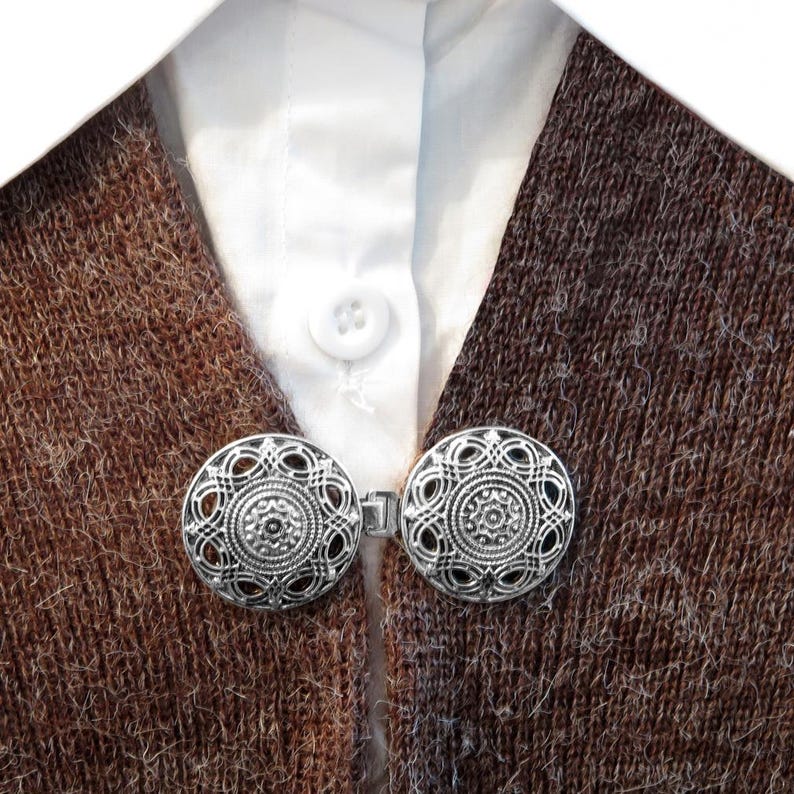 Vintage Style Cloak Clasp – Metal Jacket Clip, Sweater Fastener - Etsy
