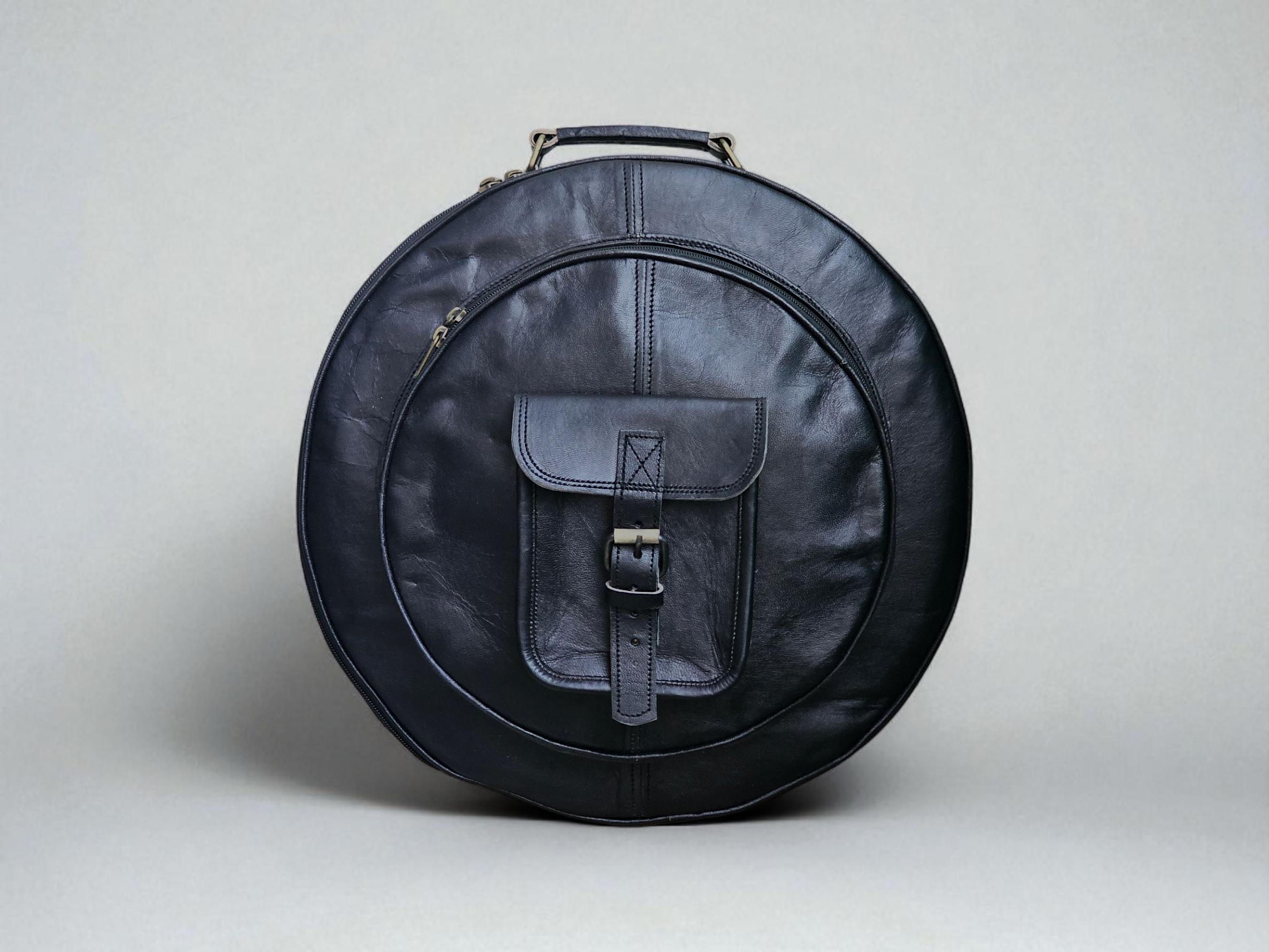 Leather Cymbal Bag | Drum Cymbal Case | Durable Percussion Storage for ...