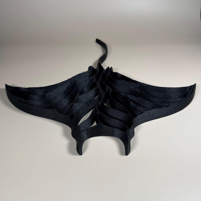 Manta Ray Wall Art | Modern Coastal Beach House Decor - Etsy