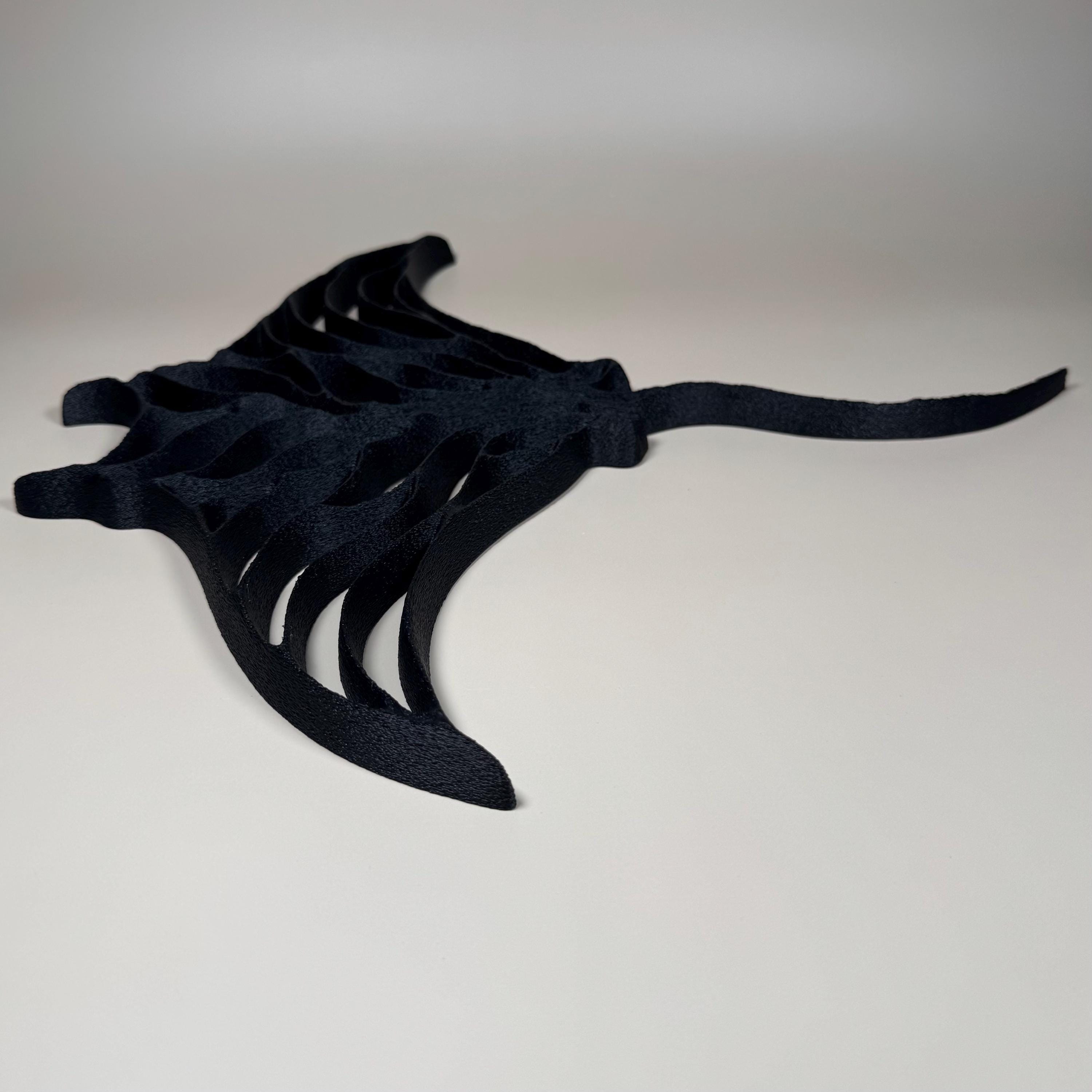 Manta Ray Wall Art | Modern Coastal Beach House Decor - Etsy