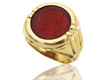 Caesar Signet Ring - Etsy