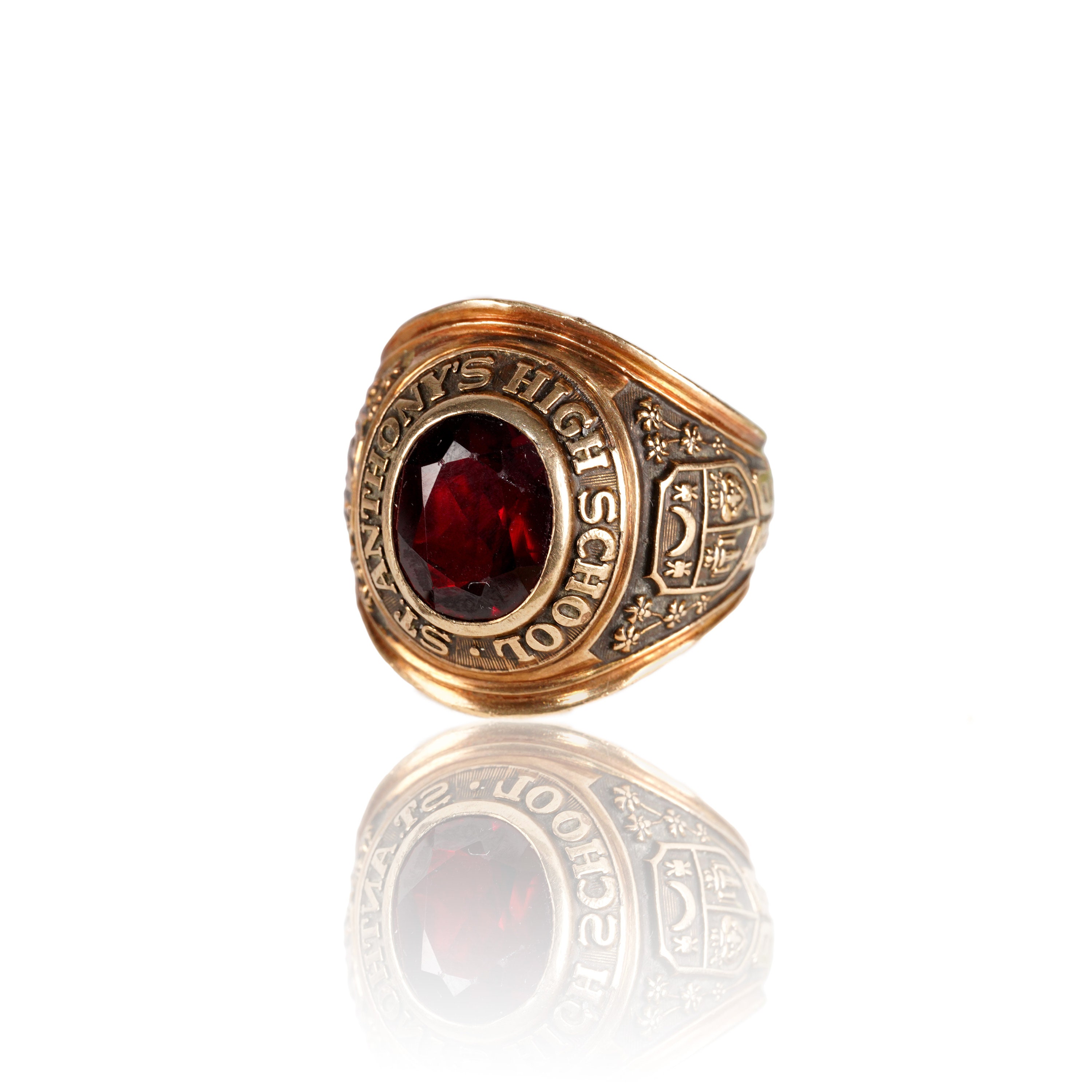 Vintage 10k Gold St. Anthony's High School Ring 1960s Vintage 10k Gold St. Anthony's High School Ring 1960s