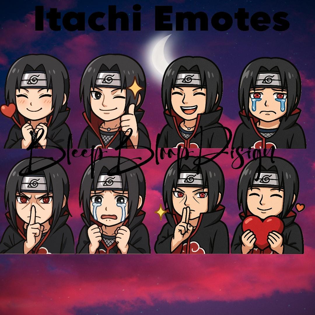 Uchiha Itachi Emotes – Love, Pain & Genjutsu ;3