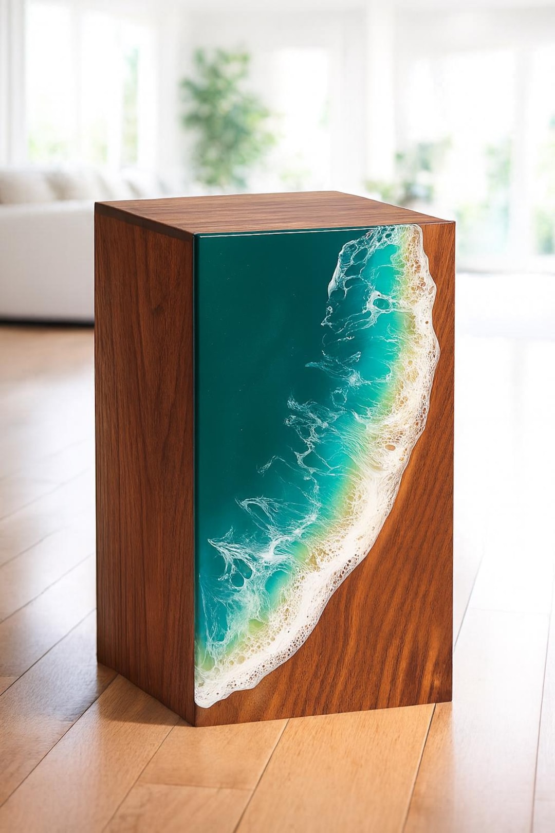 Handmade Rosewood & Resin Urn Box: Personalized Memorial Keepsake - Etsy