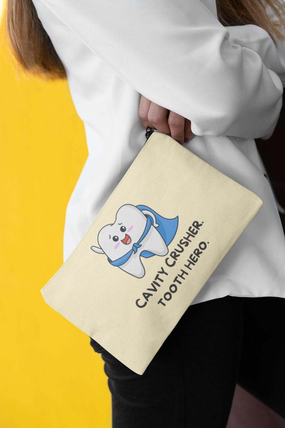Cavity Crusher Tooth Hero Dental Pouch | Dentist Office Gift ...