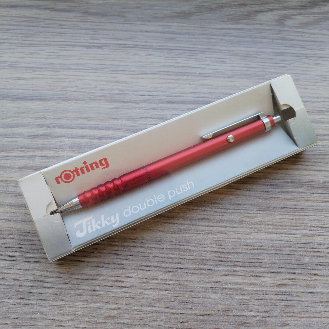 Rotring Tikky Double Push Mechanical Pencil - 0.5mm - Aluminum - Boxed ...
