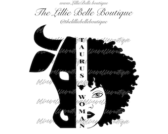 Taurus Woman Svg - Etsy