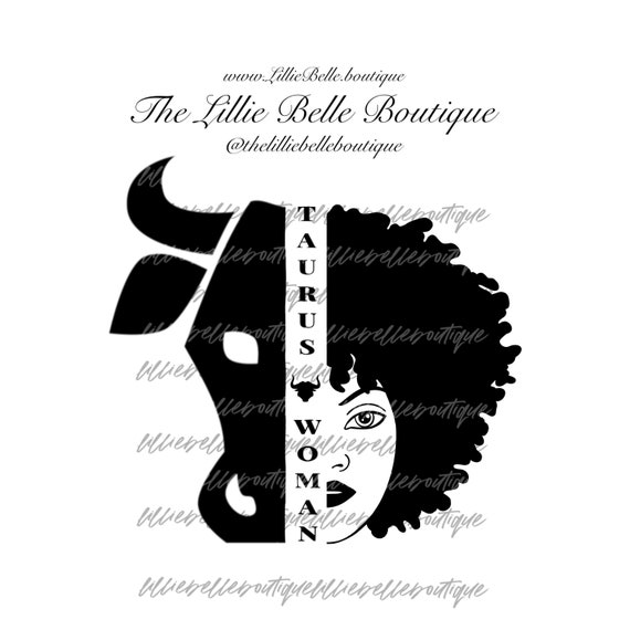 Taurus Woman ... African American Woman PNG SVG - Etsy