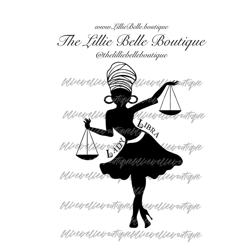 Libra Woman African American Woman PNG SVG Free Bonus Image | Etsy