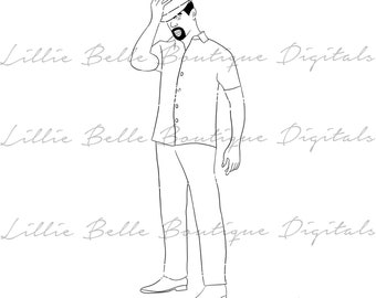 Blair ... African American Man PNG SVG Vector | Etsy