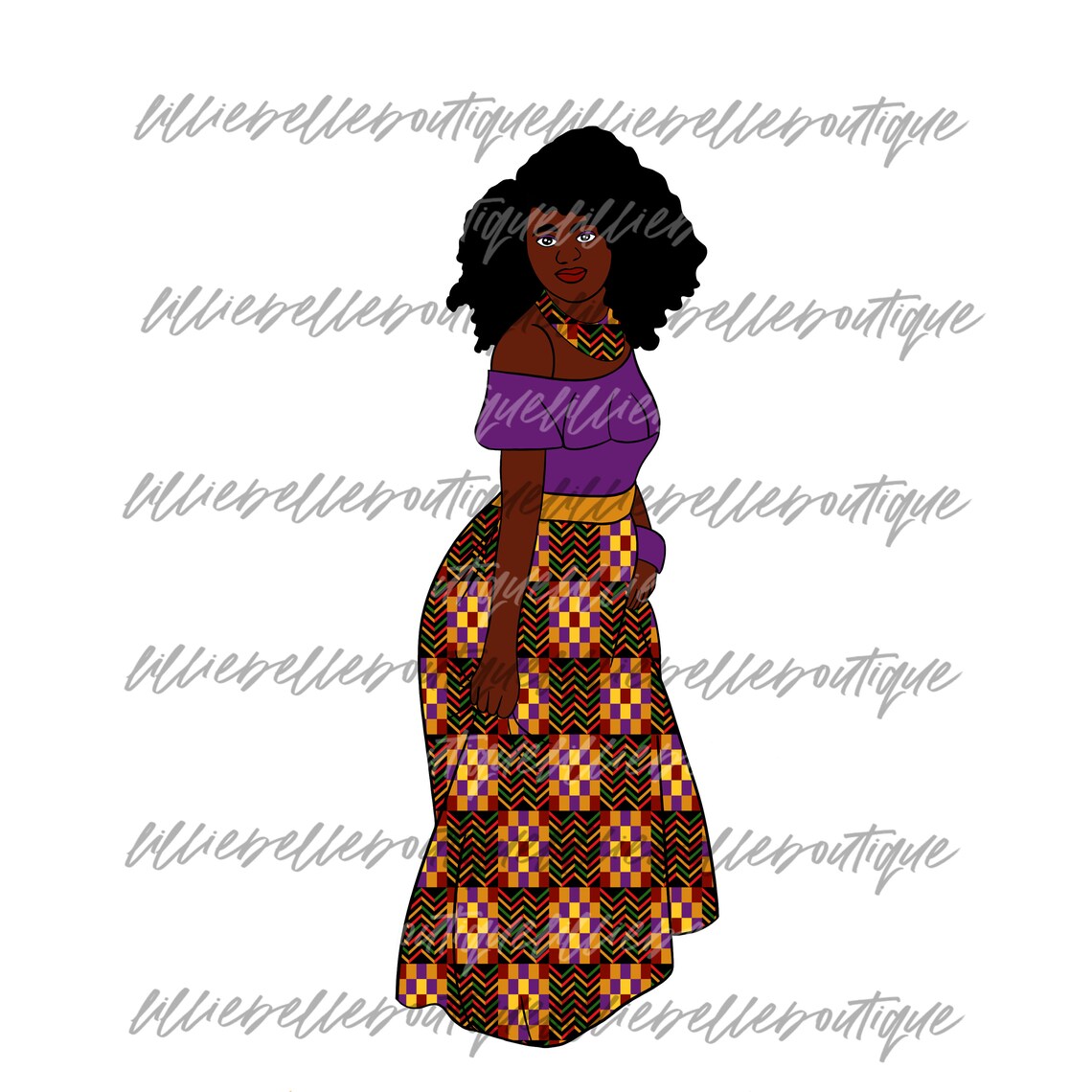 Kente Queen African American Woman PNG SVG Print Then Cut | Etsy