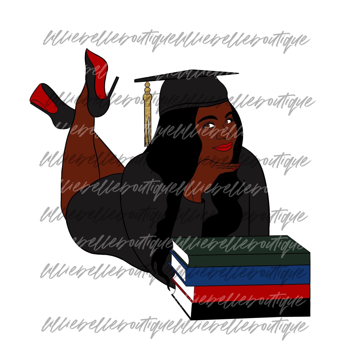 Congratulations Graduation African American Woman PNG - Etsy