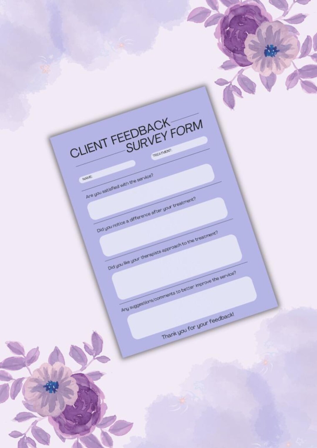Client Feedback Forms - Etsy