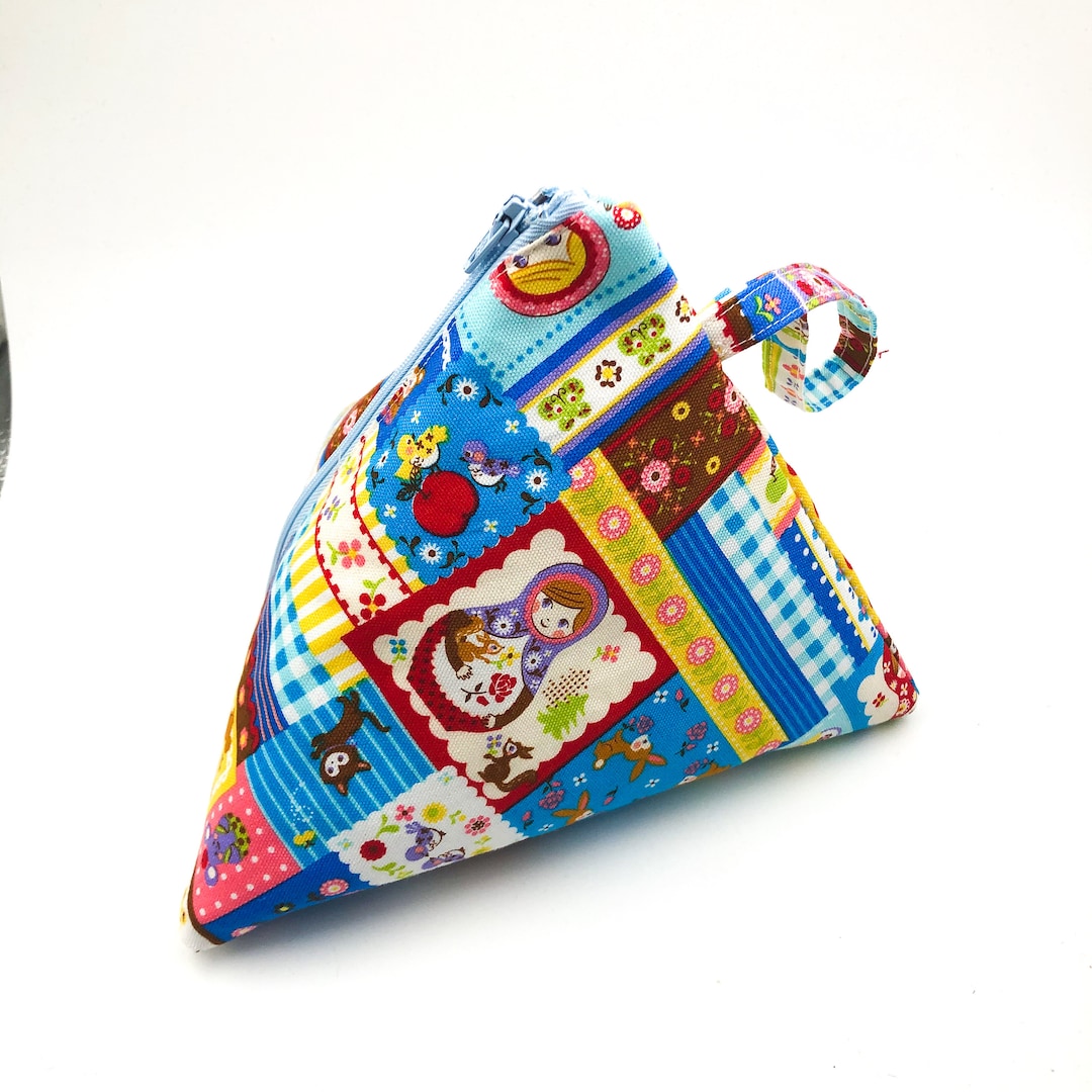 Triangle Bag, Pyramid Bag, Japanese Fabric, Russian Doll, Gift for Best ...