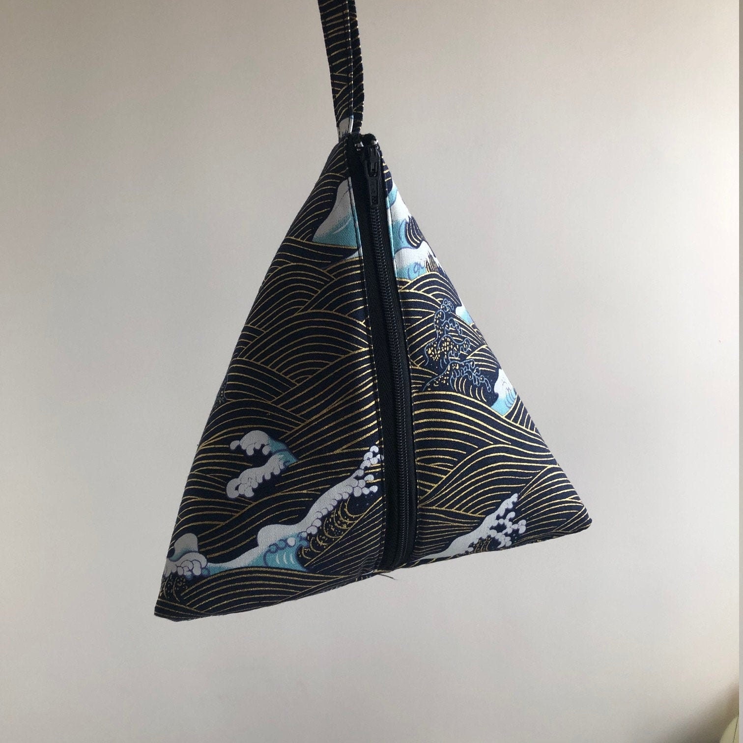 Triangle Bag, Pyramid Bag, Japanese Fabric, Japan Print Pattern, Gift ...