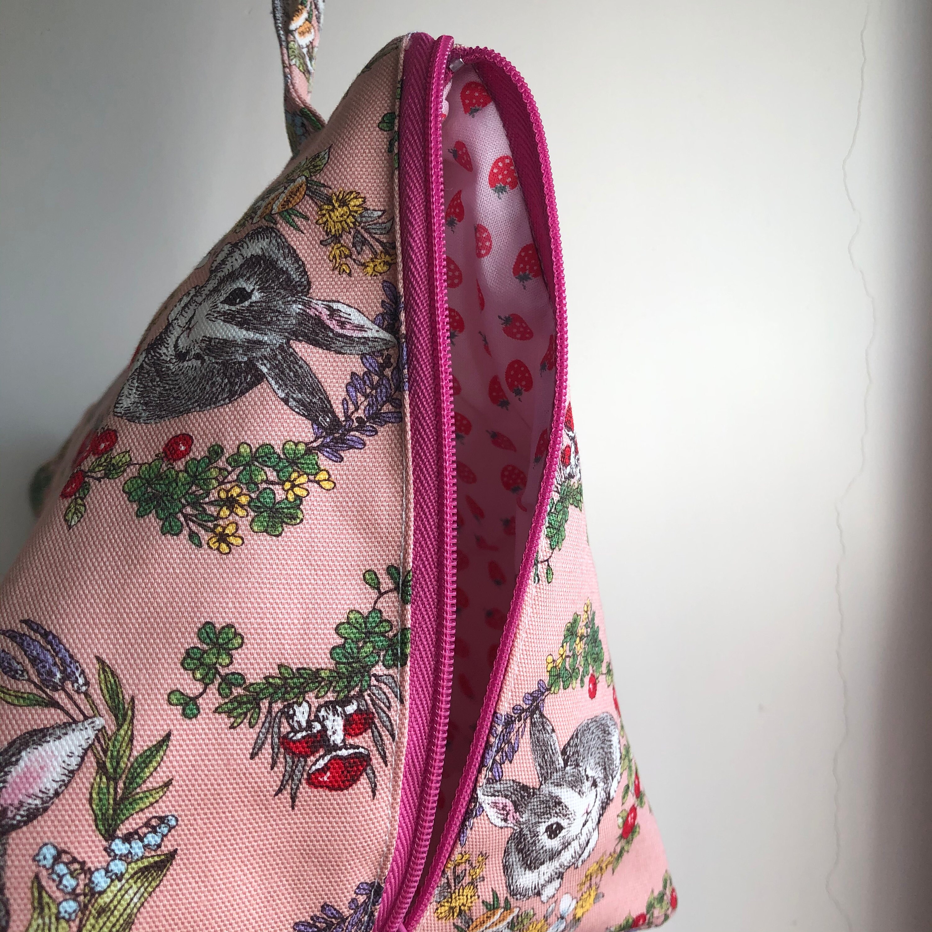 Triangle Bag, Pyramid Bag, Japanese Bag, Bunny, Rabbit, Gift for Her - Etsy