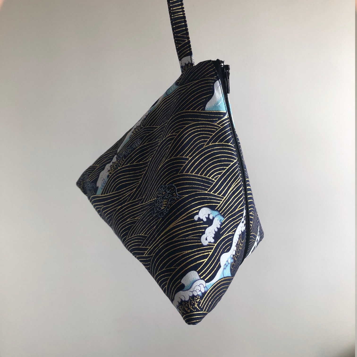 Triangle Bag, Pyramid Bag, Japanese Fabric, Japan Print Pattern, Gift ...