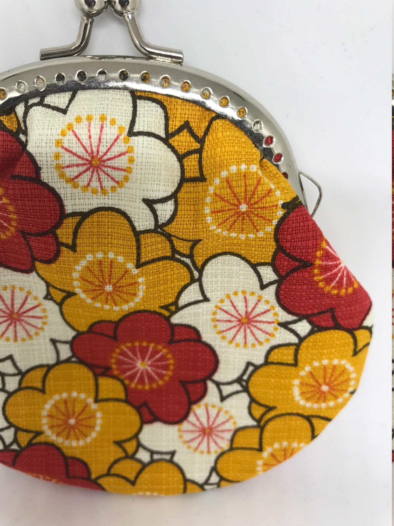 Floral Coin Purse Kiss Lock Frame Wallet Clasp Coin Purse | Etsy