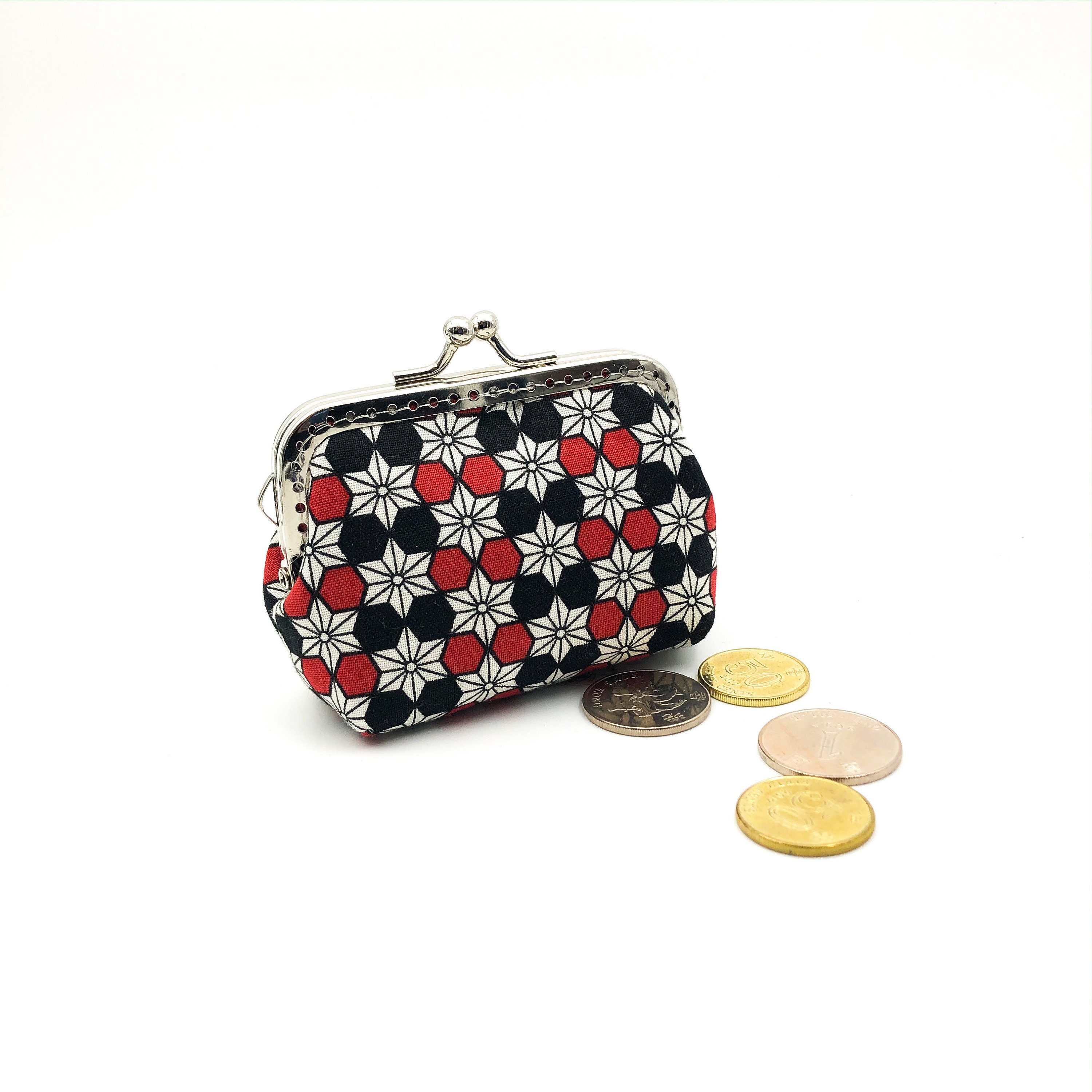 Kiss Lock Coin Purse, Clasp Top Purse, Metal Frame Wallet, Clutch ...