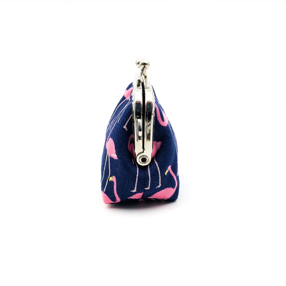 Flamingo Coin Purse, Pink Coin Purse, Clasp Wallet, Pink Flamingo Print ...