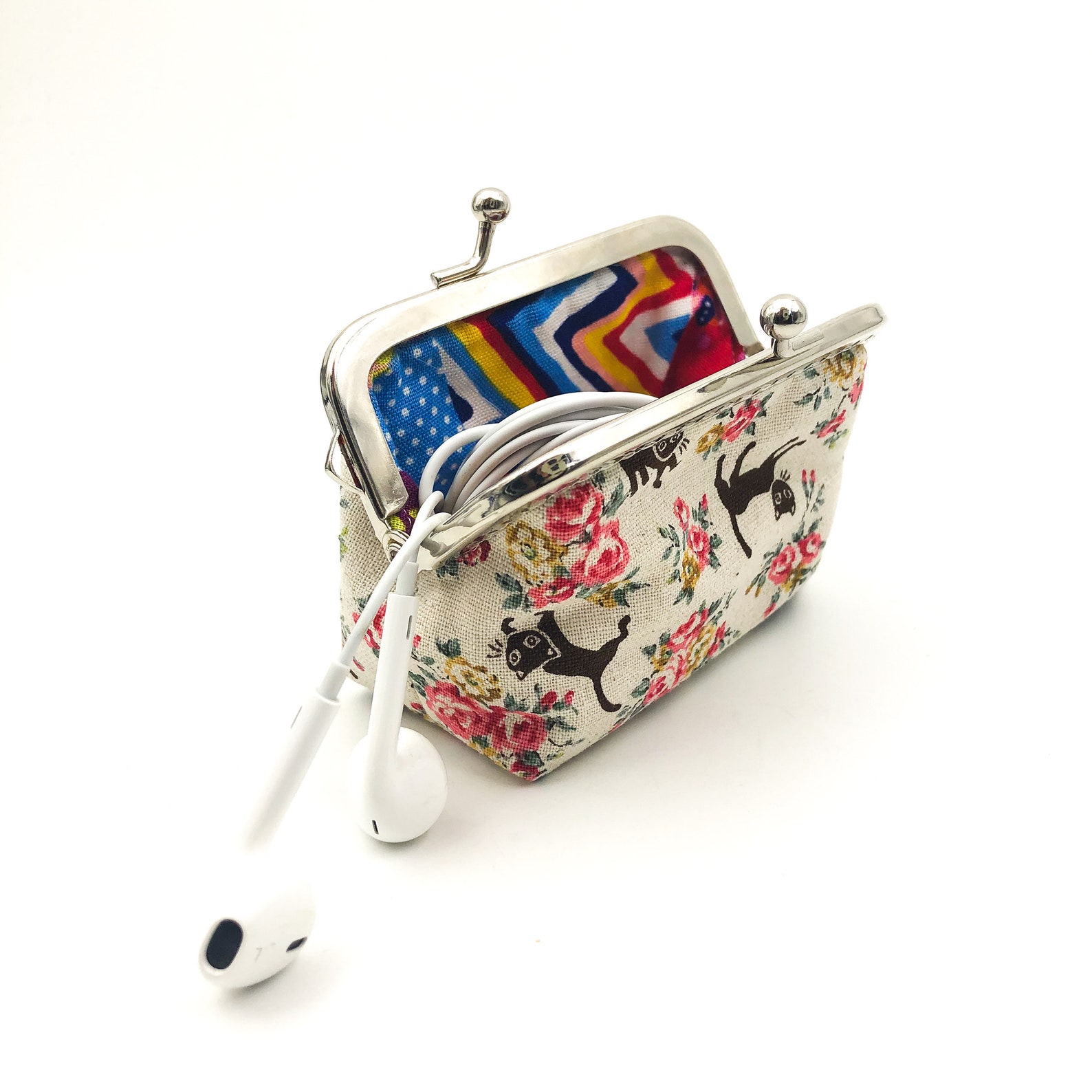 Coin Purse Kiss Lock Clasp Change Purse Small Japanese - Etsy