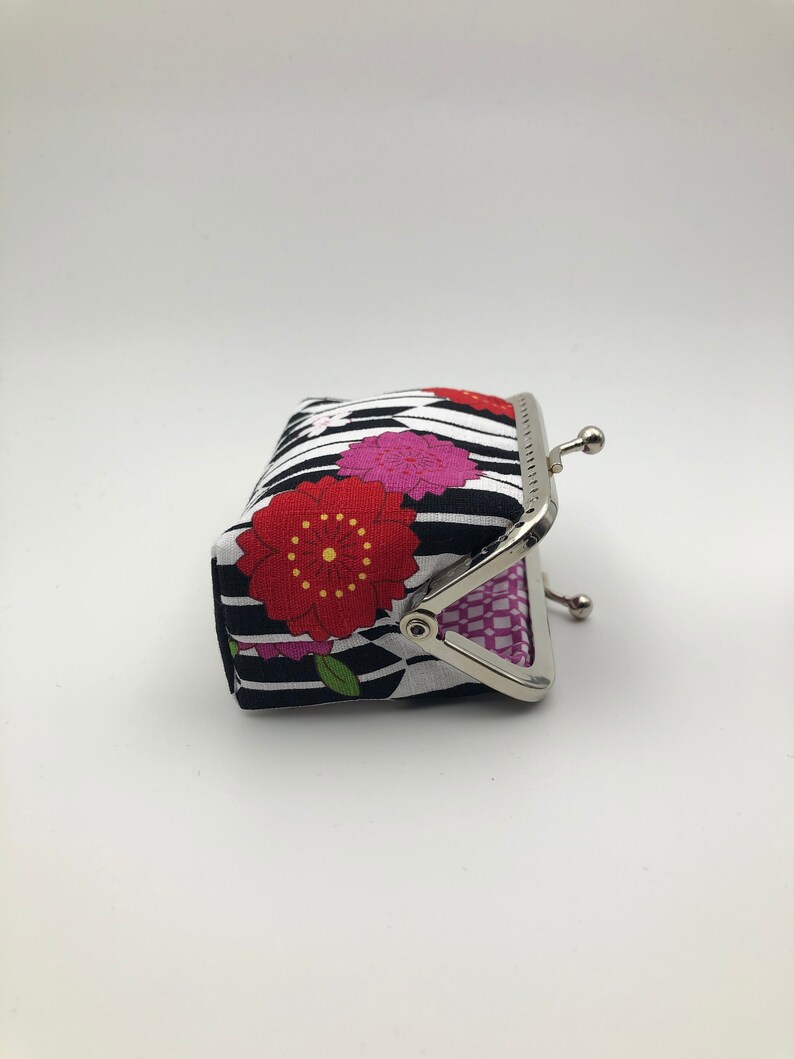 Clasp Coin Purse Flower Coin Purse Japan Culture Metal - Etsy