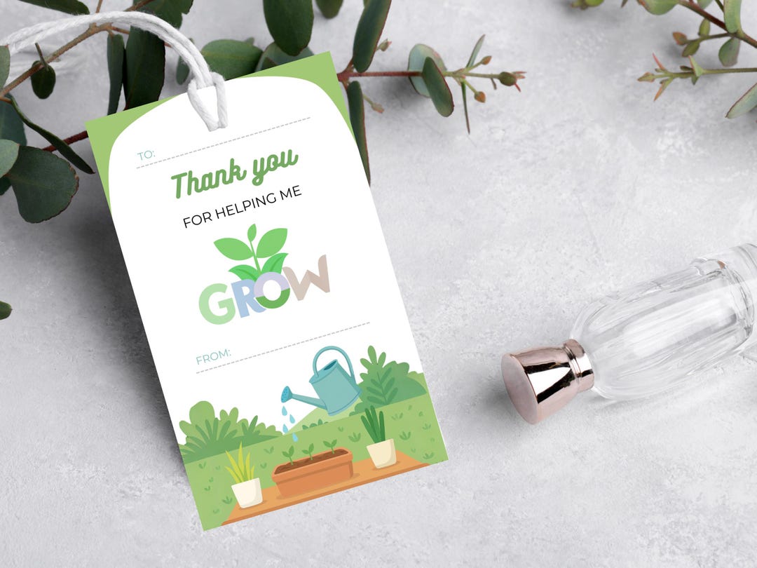 EDITABLE Teacher Gift Tag | Instant Download | Appreciation Tag ...