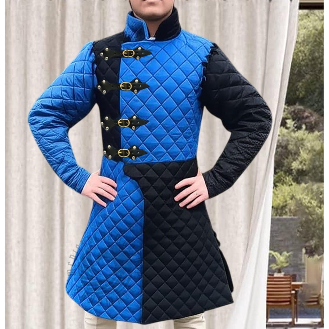 Medieval Viking Gambeson: Padded Cotton Armor Aketon - SCA LARP Costume ...