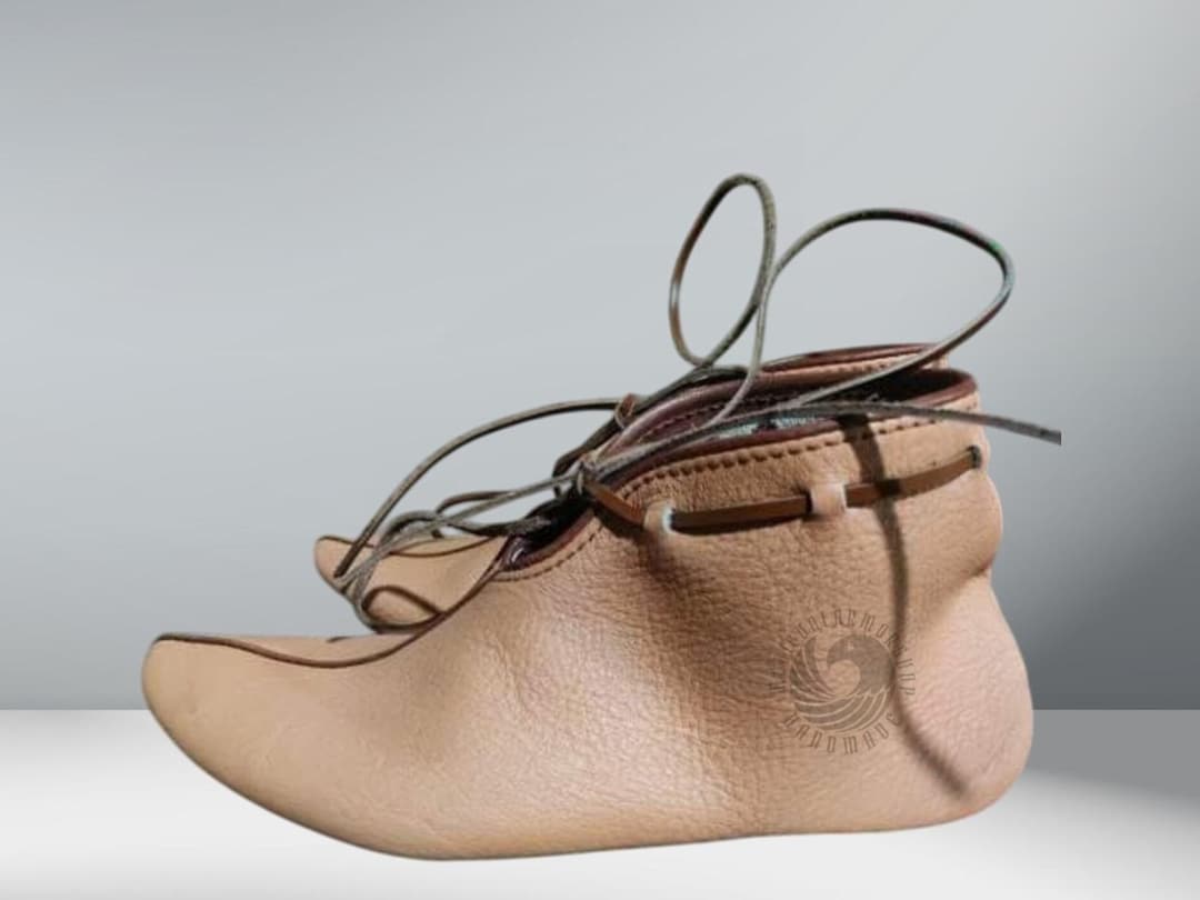 Viking Haithabu Leather Shoes, Turn Shoes: Renfair Historical Boots - Etsy