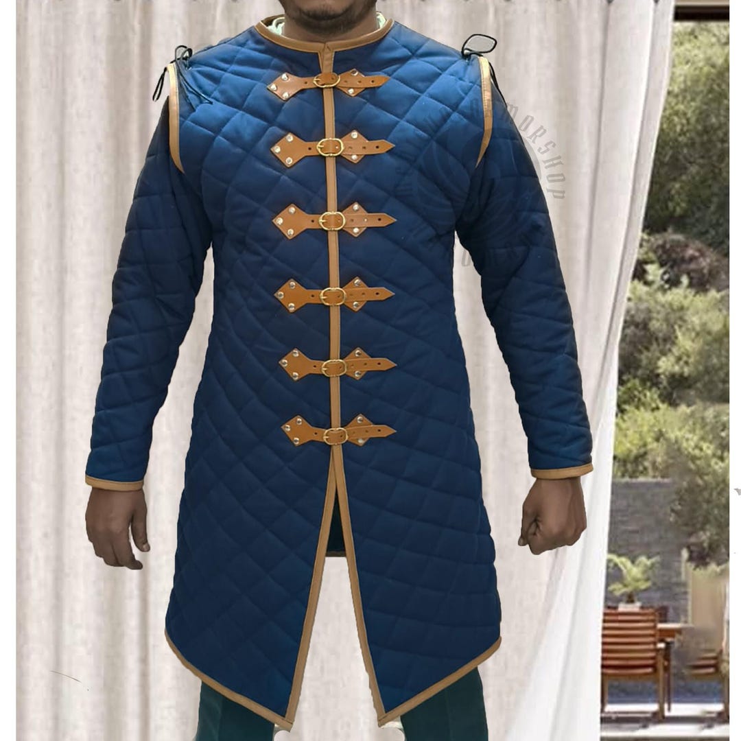 Custom Padded Gambeson | Medieval Knight Armor Coat | LARP HEMA SCA ...