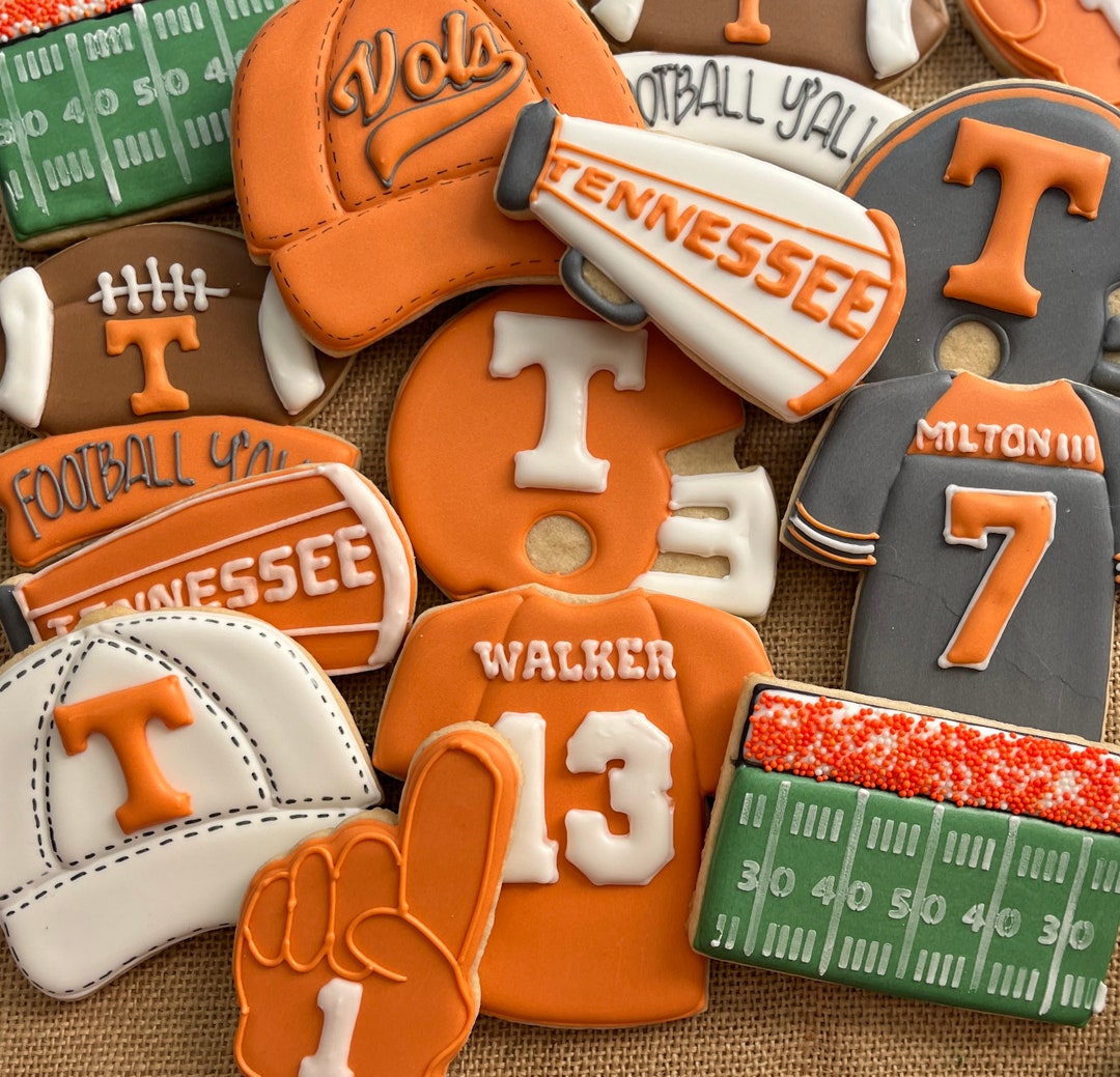 24 Tennessee Vols Football Cookies 2 Dozen Go Vols - Free Shipping - Etsy