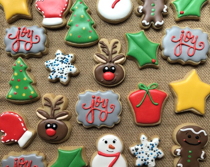 Mini Christmas Cookies 3 Doz - Etsy