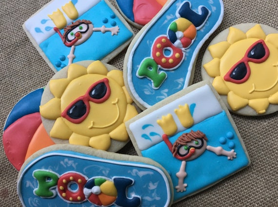 Pool Party Sugar Cookie