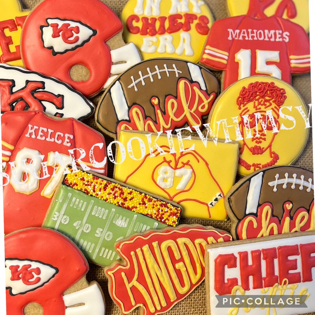24 Kansas City KC Chiefs Football Cookies Playoff Tailgate Assortment ...