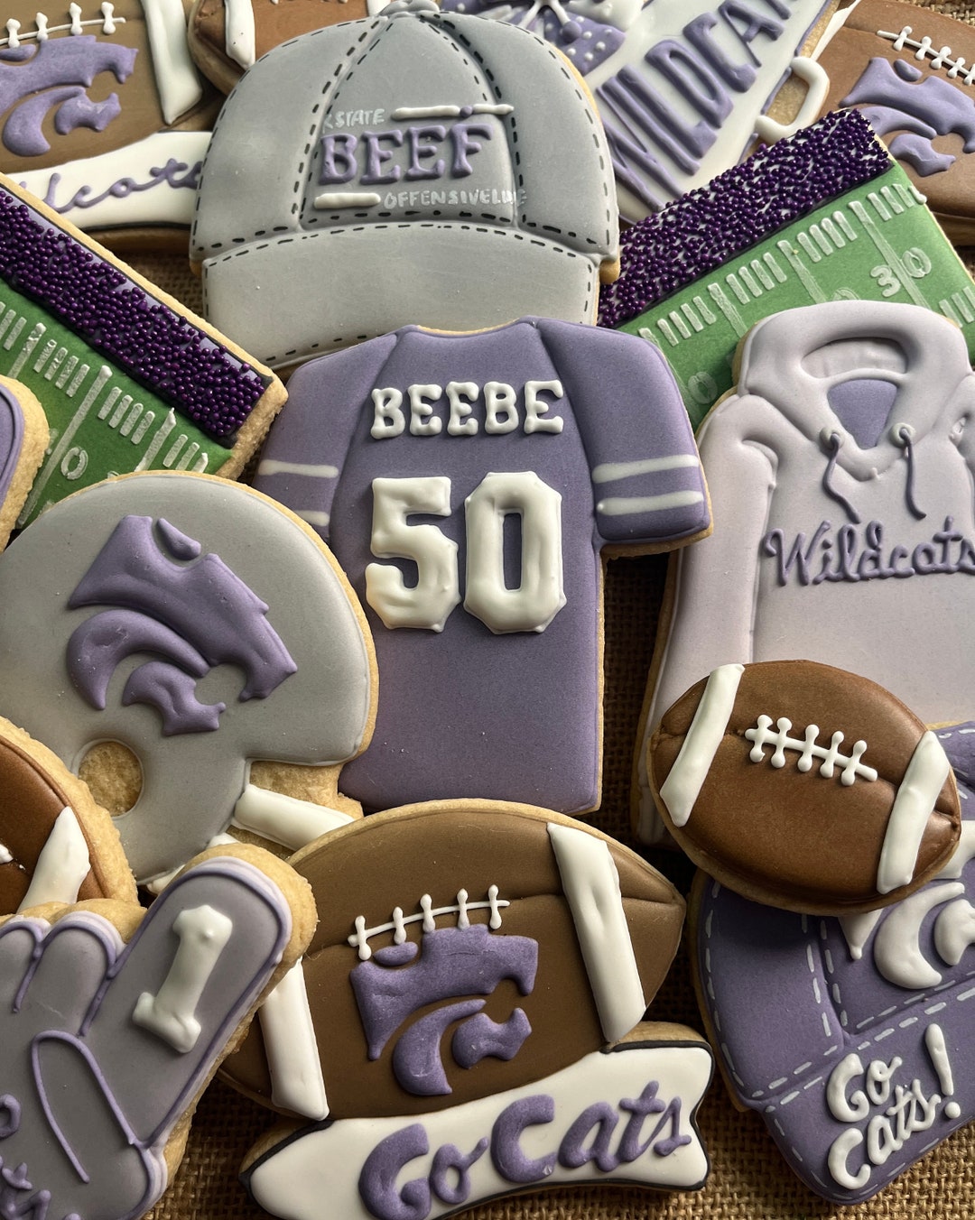 Kansas State Football Wildcat KSU Cookies 1 Dozen - Etsy