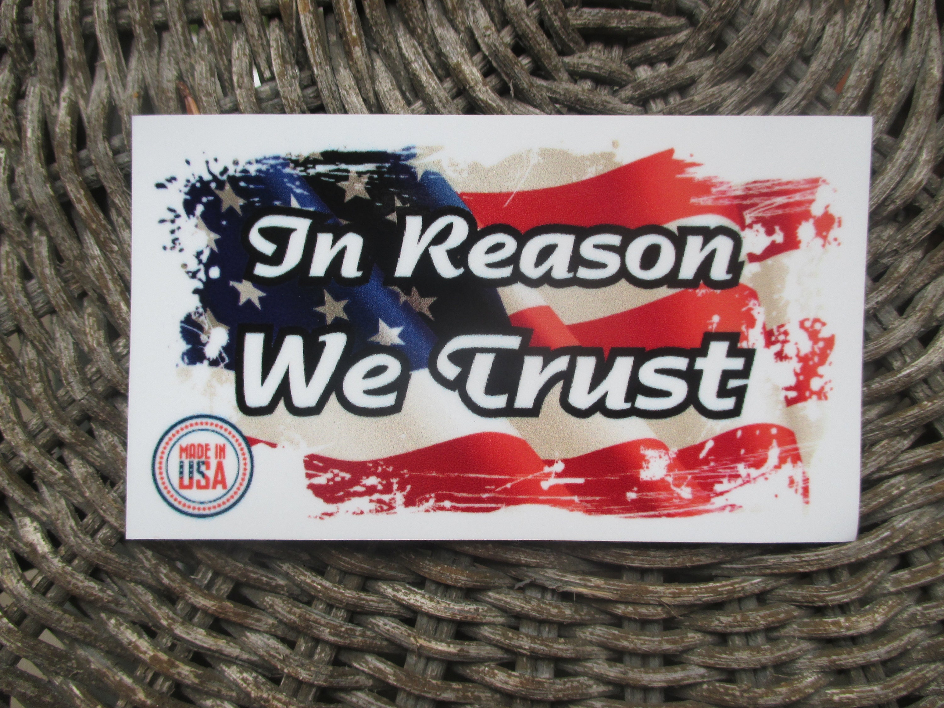 In Reason We Trust Decal / Secular Atheist Sticker - Etsy